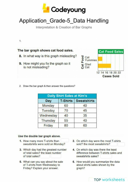 Application-Interpretation & Creation of Bar Graphs. Interactive ...