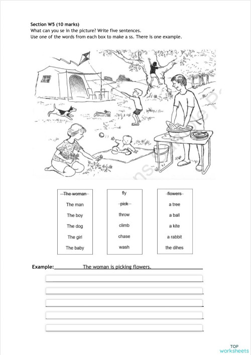 Prelminary- Section W5 practice. Interactive worksheet | TopWorksheets