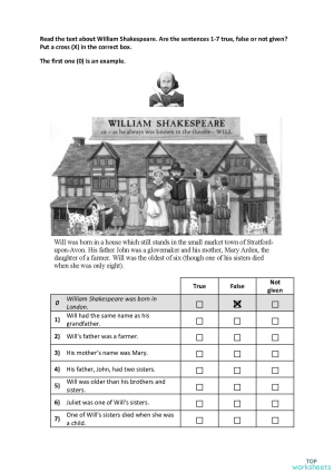 Reading 2. Interactive worksheet | TopWorksheets
