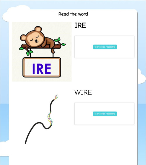 Read the word. Interactive worksheet | TopWorksheets