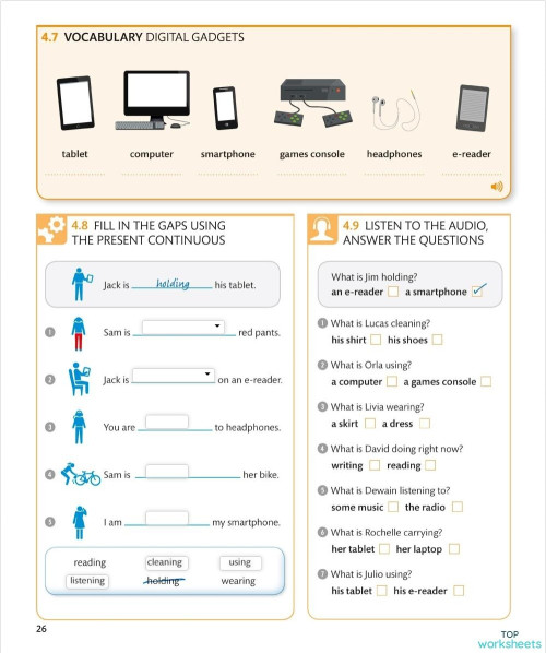 Vocabulary: interactive worksheets and online exercises | TopWorksheets