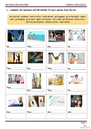 Worksheet going to. Interactive worksheet | TopWorksheets