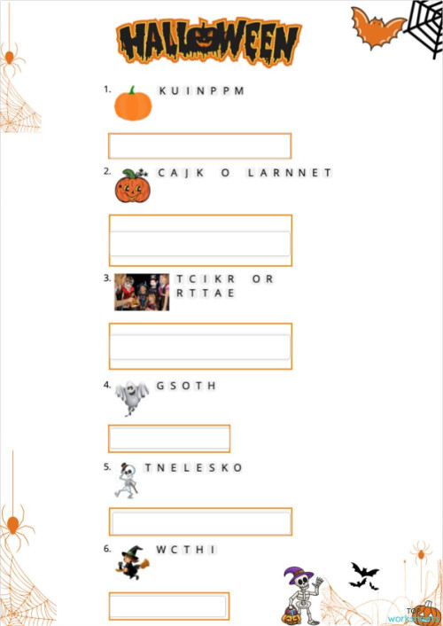 Halloween Primary 2. Interactive worksheet | TopWorksheets