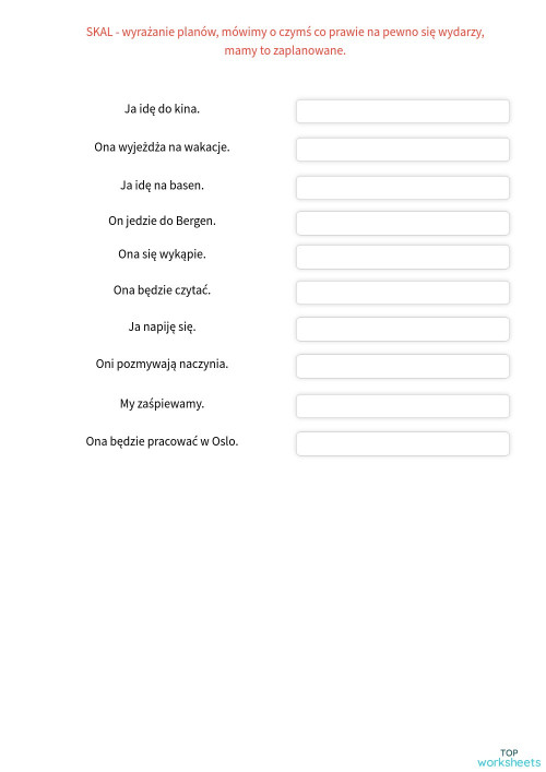 Interactive worksheets and online exercises in danish | TopWorksheets