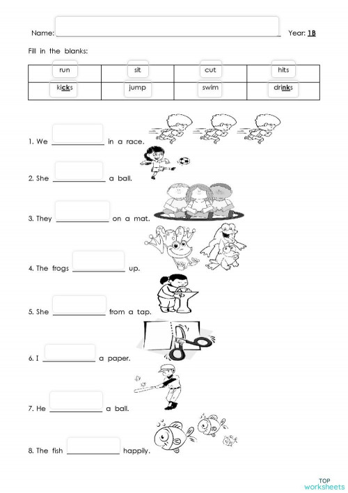 Tahun 1: interactive worksheets and online exercises | TopWorksheets
