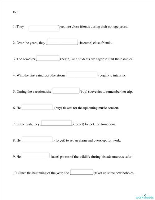 HAVE or HAS. Interactive worksheet | TopWorksheets