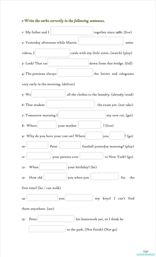 do or does. Interactive worksheet | TopWorksheets