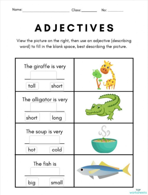 fill the blank. Interactive worksheet | TopWorksheets