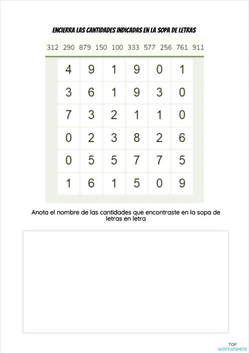 números de tres cifras: fichas interactivas y ejercicios online ...