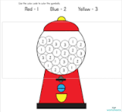 Color code. Interactive worksheet | TopWorksheets