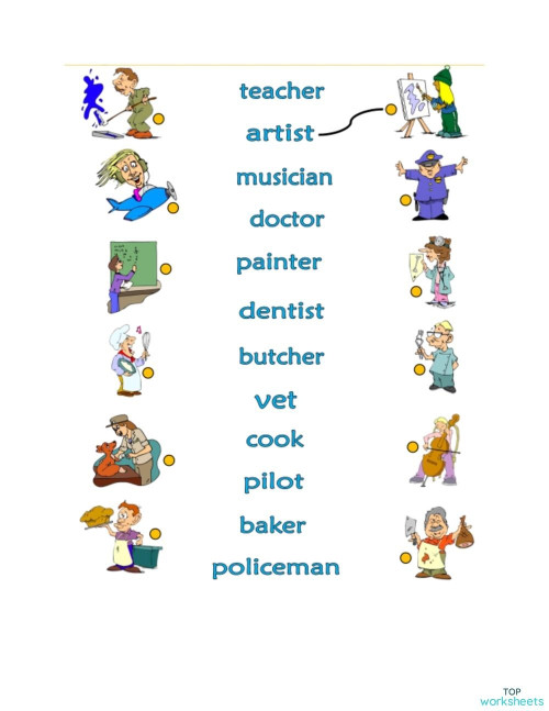 Topic: Jobs. Interactive worksheet | TopWorksheets