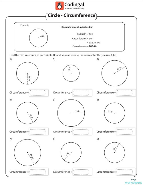 M_G06M12L51_WE01_Circumference_of_a_Circle_5. Interactive worksheet ...