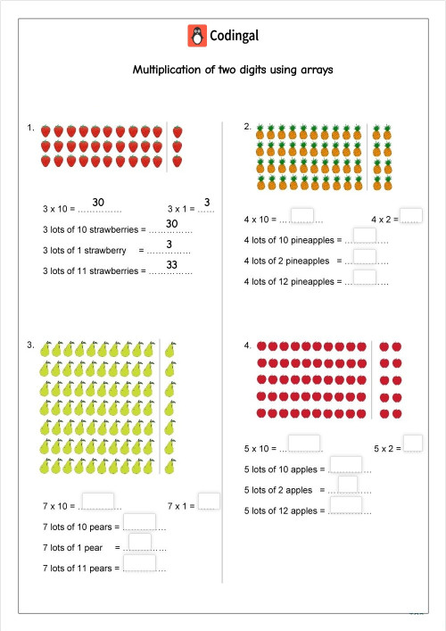 Draw diagram Multiplication. Interactive worksheet | TopWorksheets