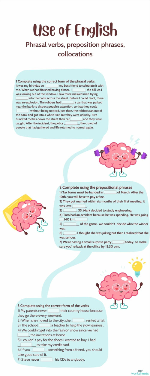 Use of English 2. Interactive worksheet | TopWorksheets