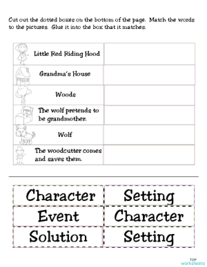 **Story Elements Practice. Interactive worksheet | TopWorksheets