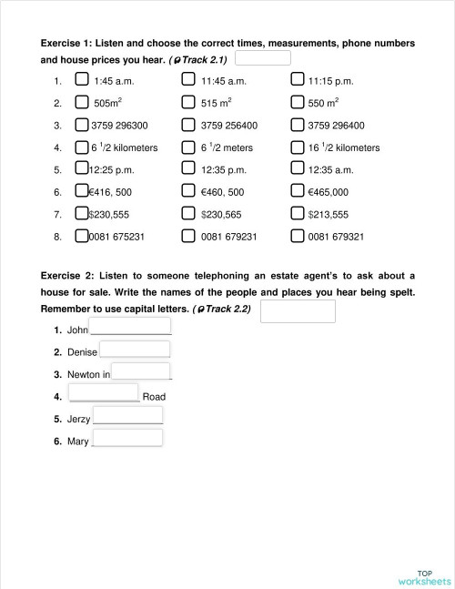 Worksheet 5.1. Interactive worksheet | TopWorksheets