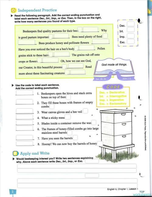 Chapter 1: Lesson 1: Pg 2. Interactive worksheet | TopWorksheets
