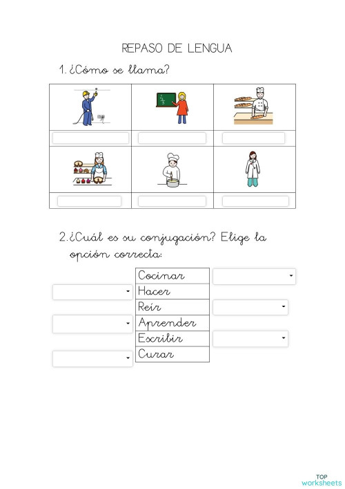 REPASO DE LENGUA. Ficha interactiva | TopWorksheets