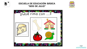 JUEGO DE LAS RIMAS. Ficha interactiva | TopWorksheets