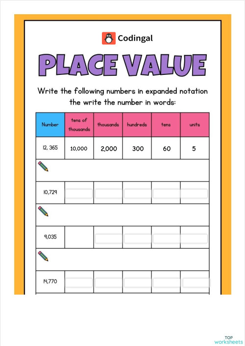 M_G04T02_WC07_Expanded Form. Interactive worksheet | TopWorksheets