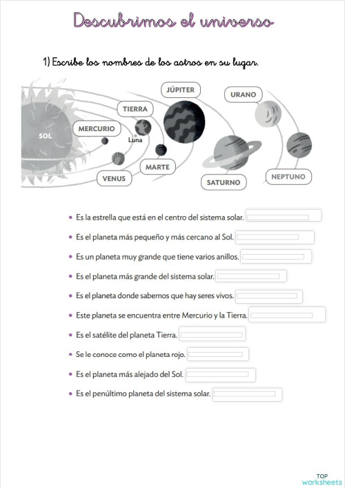 Actividades De Laboratorio Sobre El Sistema Solar 5 Fotos