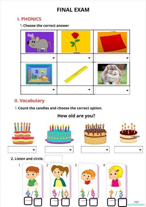 English: interactive worksheets and online exercises | TopWorksheets