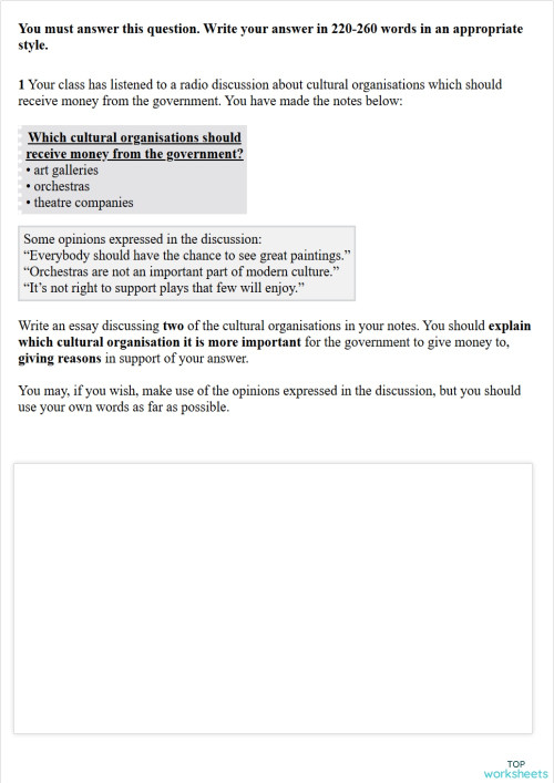 Test 4 CAE Practice Tests PAPER 2 - WRITING PART 1 /PART 2. Interactive ...
