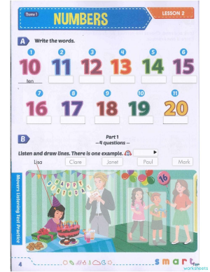 Theme 1: Numbers - Lesson 2. Interactive worksheet | TopWorksheets