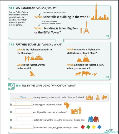 Making choices 2. Interactive worksheet | TopWorksheets
