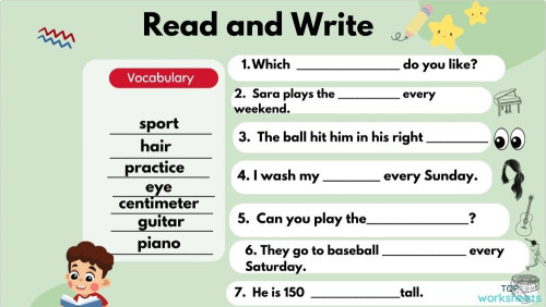 Grade 7 read and write. Interactive worksheet | TopWorksheets