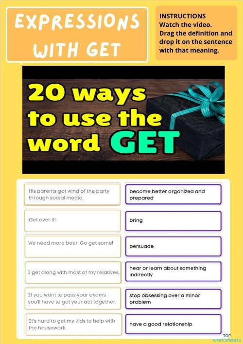 Interactive worksheets and online exercises in english | TopWorksheets