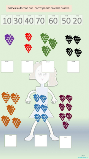 Reconoce la suma de las decenas . Ficha interactiva | TopWorksheets