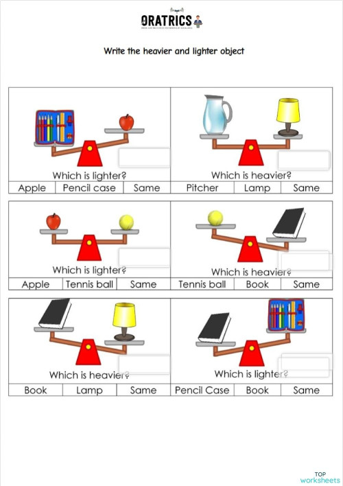 Identify Objects EE1. Interactive worksheet | TopWorksheets