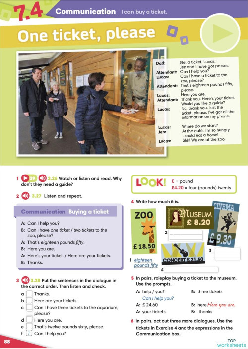 Listening: interactive worksheets and online exercises | TopWorksheets