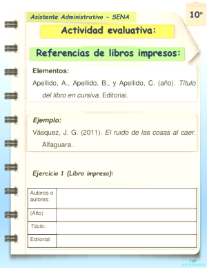 Referencias APA - Ejercicios. Ficha interactiva | TopWorksheets