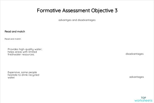 Formative Assessment Objective 3. Interactive worksheet | TopWorksheets