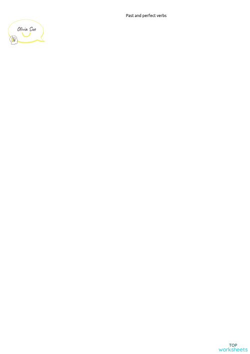 Past and perfect verbs. Interactive worksheet | TopWorksheets