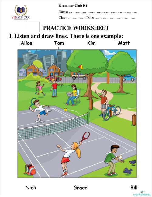 Grammar K1. Handout. Interactive worksheet | TopWorksheets