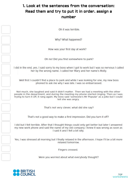 Unit 1 Talking about experiences Part 2 The first time you did ...