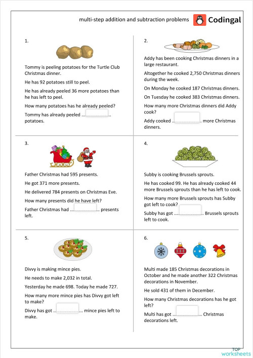 M_G02M08L38_WE02_Multi-Step Addition and Subtraction Problems.. Interactive worksheet ...