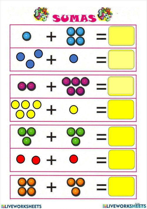 sumas y restas. Ficha interactiva | TopWorksheets