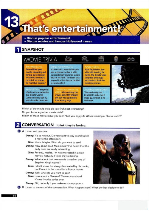 unit 13- that's entertainment. Interactive worksheet | TopWorksheets