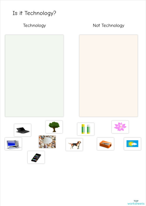 Is it Technology?. Interactive worksheet | TopWorksheets