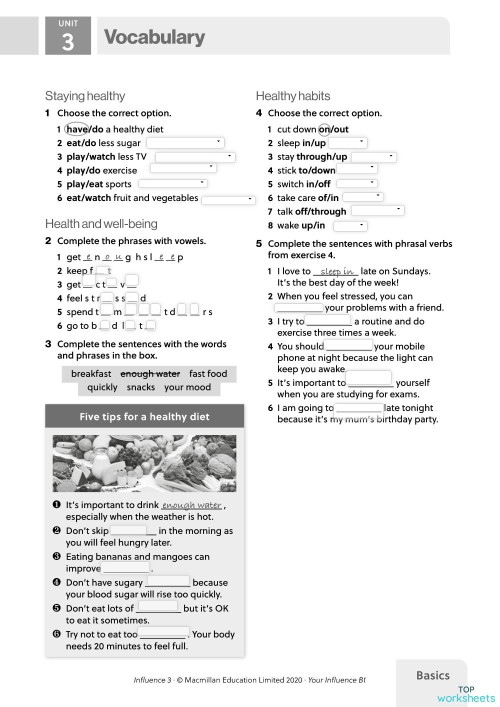 Lucy's Vocab Unit 3. Interactive worksheet | TopWorksheets
