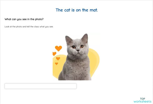 Where is the cat?. Interactive worksheet | TopWorksheets