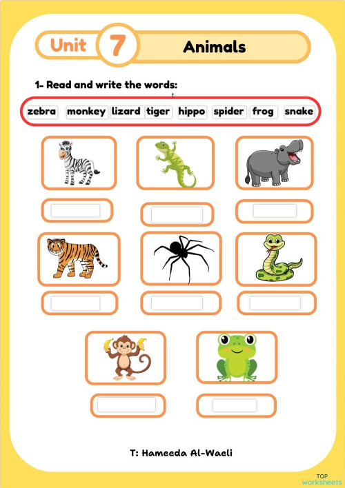unit 7 grade 1. Interactive worksheet | TopWorksheets