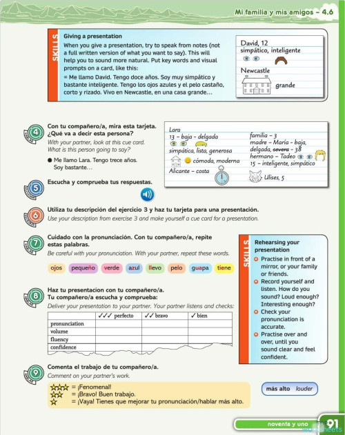 4. Mi familia y mis amigos 91. Ficha interactiva | TopWorksheets