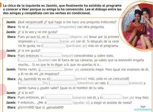 Uso del condicional para hablar de planes y consejos.. Ficha ...