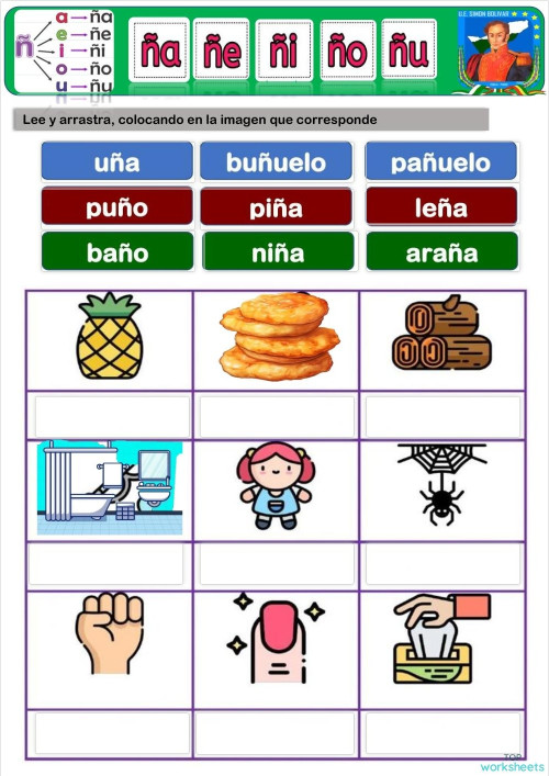 sílabas con m y s. Ficha interactiva | TopWorksheets