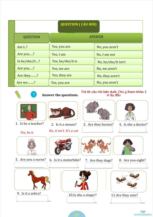 To be verb questions. Interactive worksheet | TopWorksheets